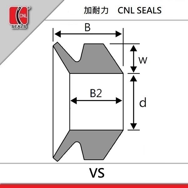 V-Ring VS Type d 72 - w 6 - B 15.5