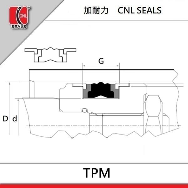 Piston Seal TPM D 160 - d 140 - G 25