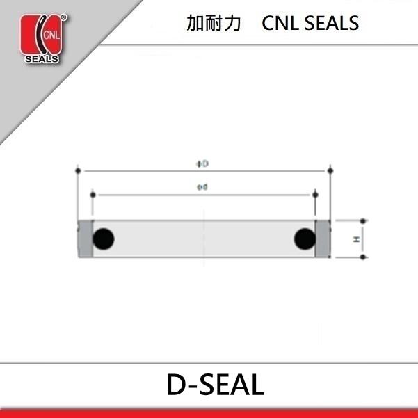 Piston Seal D-SEAL d 160 - D 170 - H 8.1