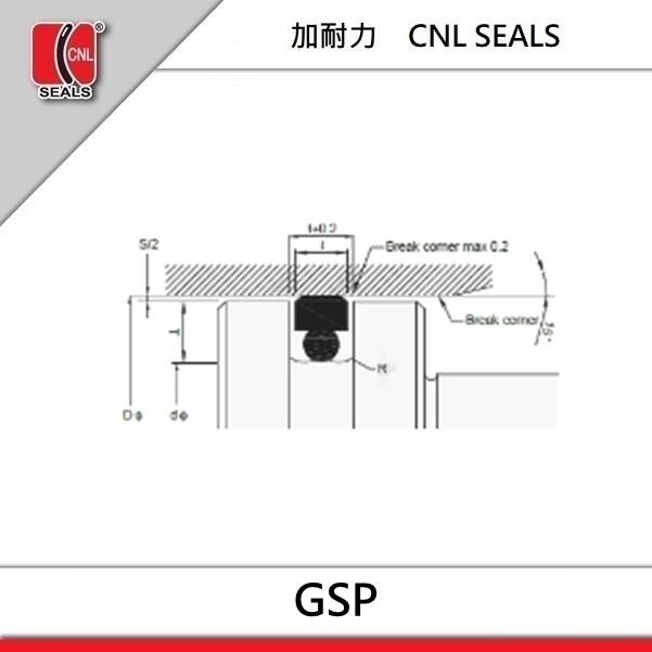 Piston Seal GSP d 30 - D 40 - G 4.2