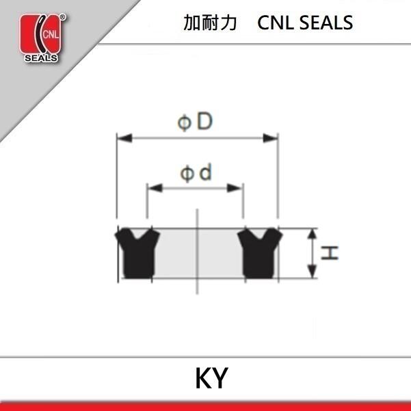Piston & Rod Seal KY d 132 - D 157 - H 19
