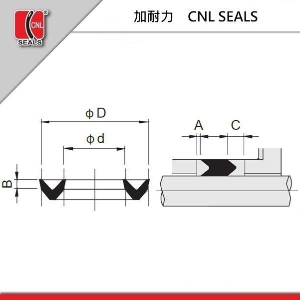 VF Packing d 132 - D 157 - H 12.5